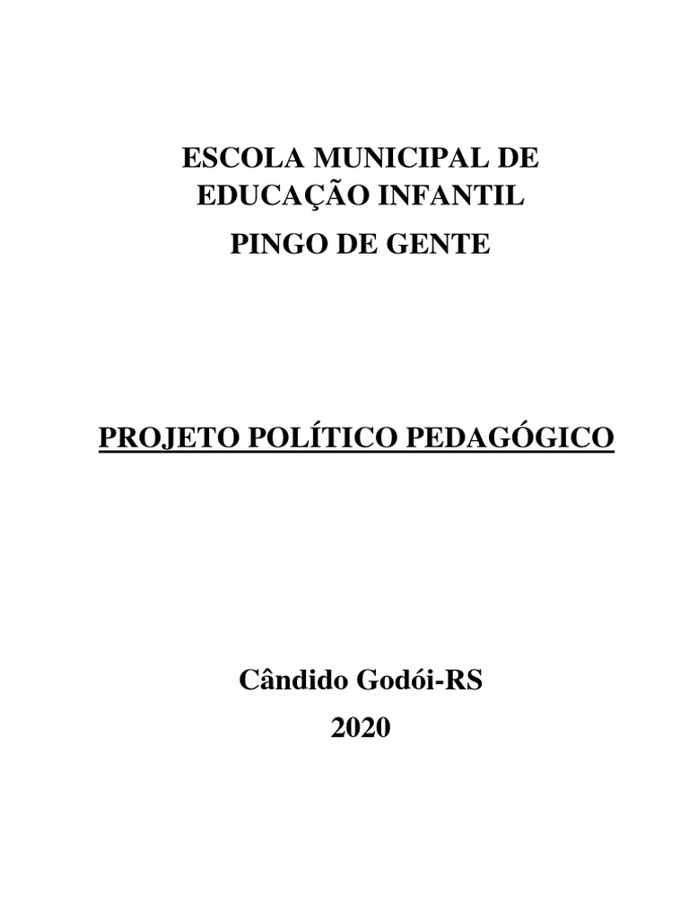 PPP 2020 Pingo de Gente - 244T | PDF
