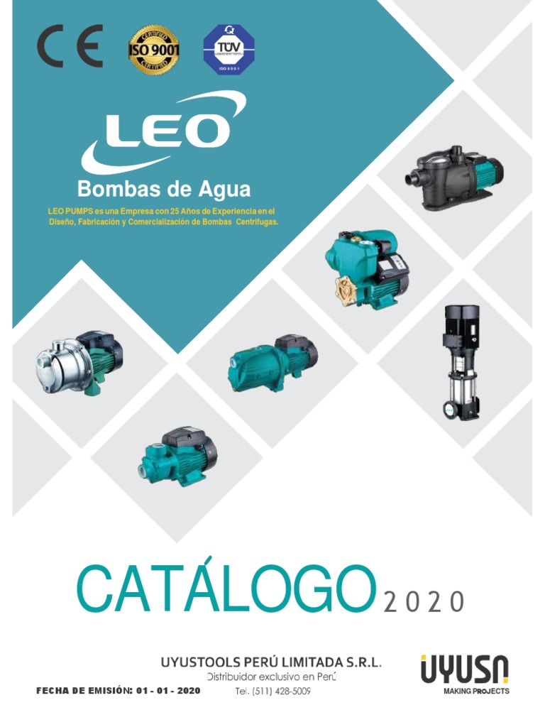 Catálogo Bombas de Agua LEO 2020 | PDF