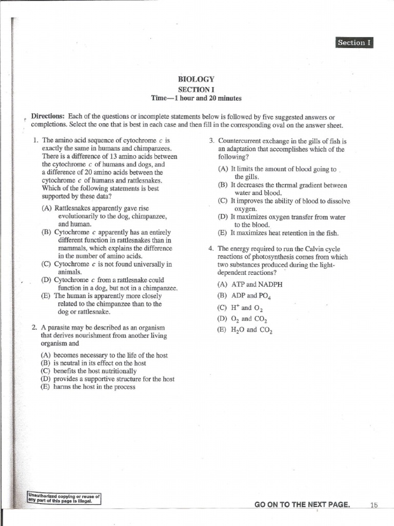 2008 AP Exam | PDF