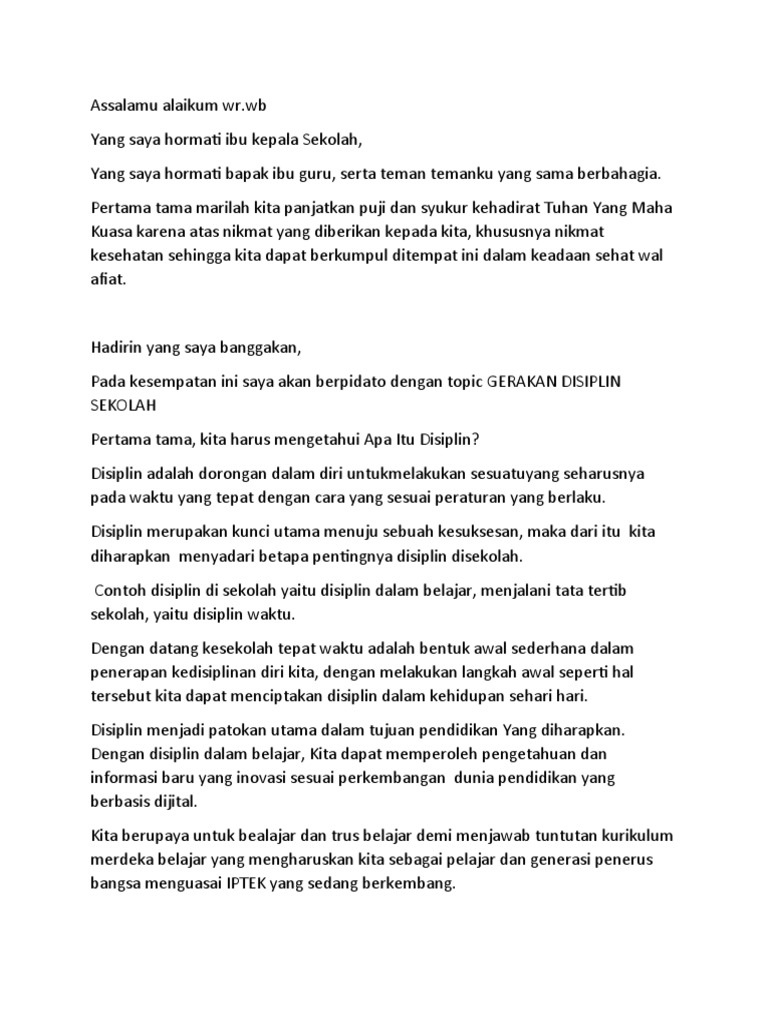 Pidato Hardiknas | PDF