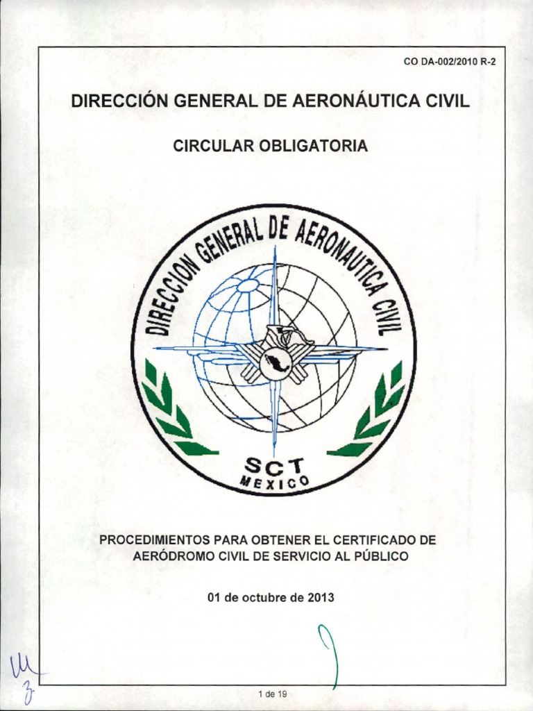Dirección General de Aeronáutica Civil: Circular Obligatoria | PDF | Aeropuerto | México