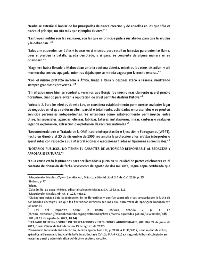 Ejemplos Notas Al Pie | PDF