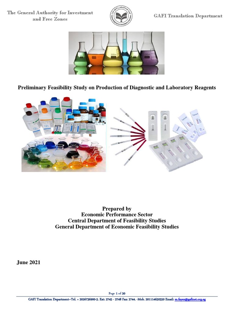 DiagnosticLaboratory Reagents - ENG | PDF | Net Present Value ...