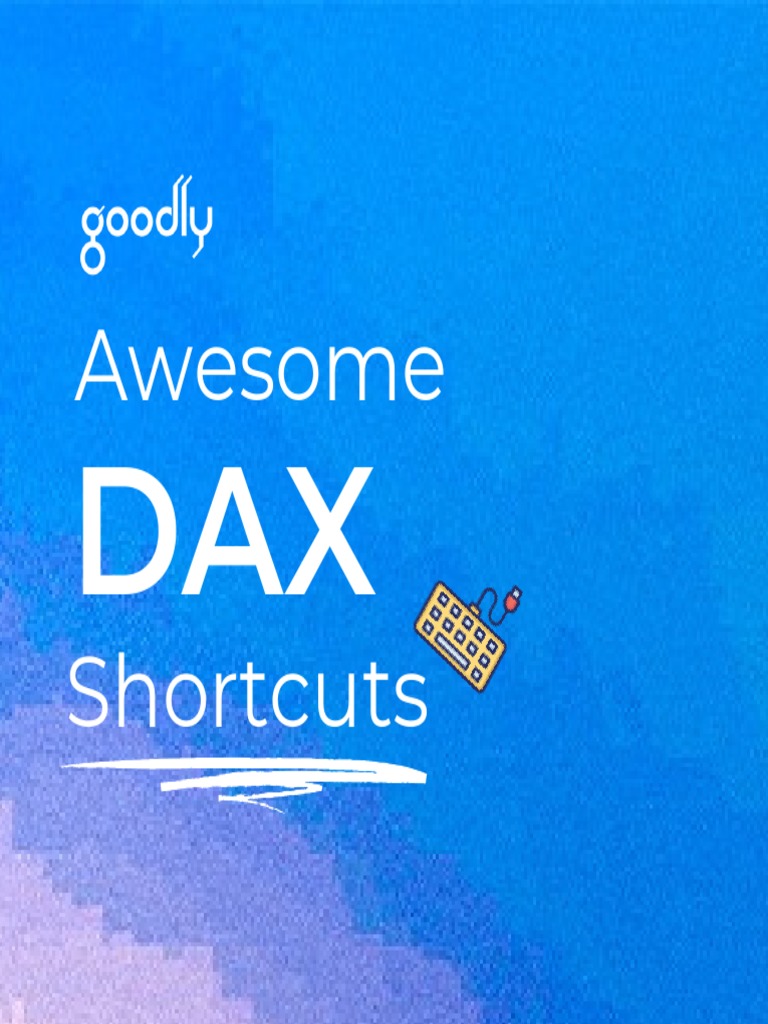 Power BI DAX Keyboard Shortcuts | PDF