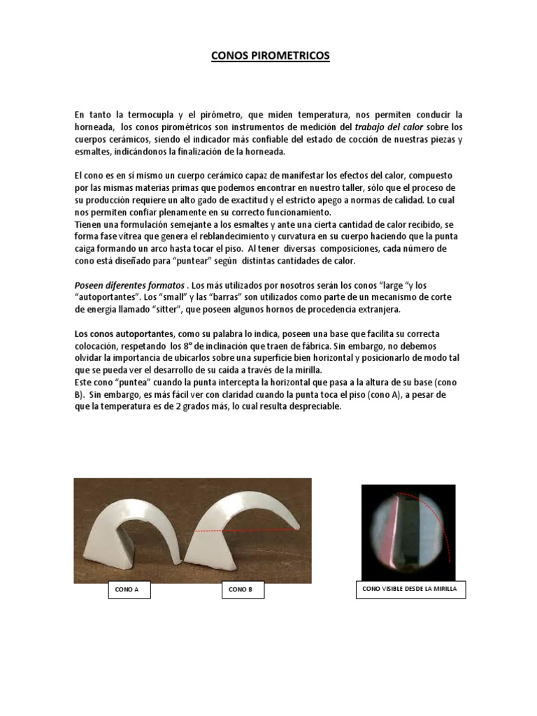 Guía de Conos Pirométricos | PDF