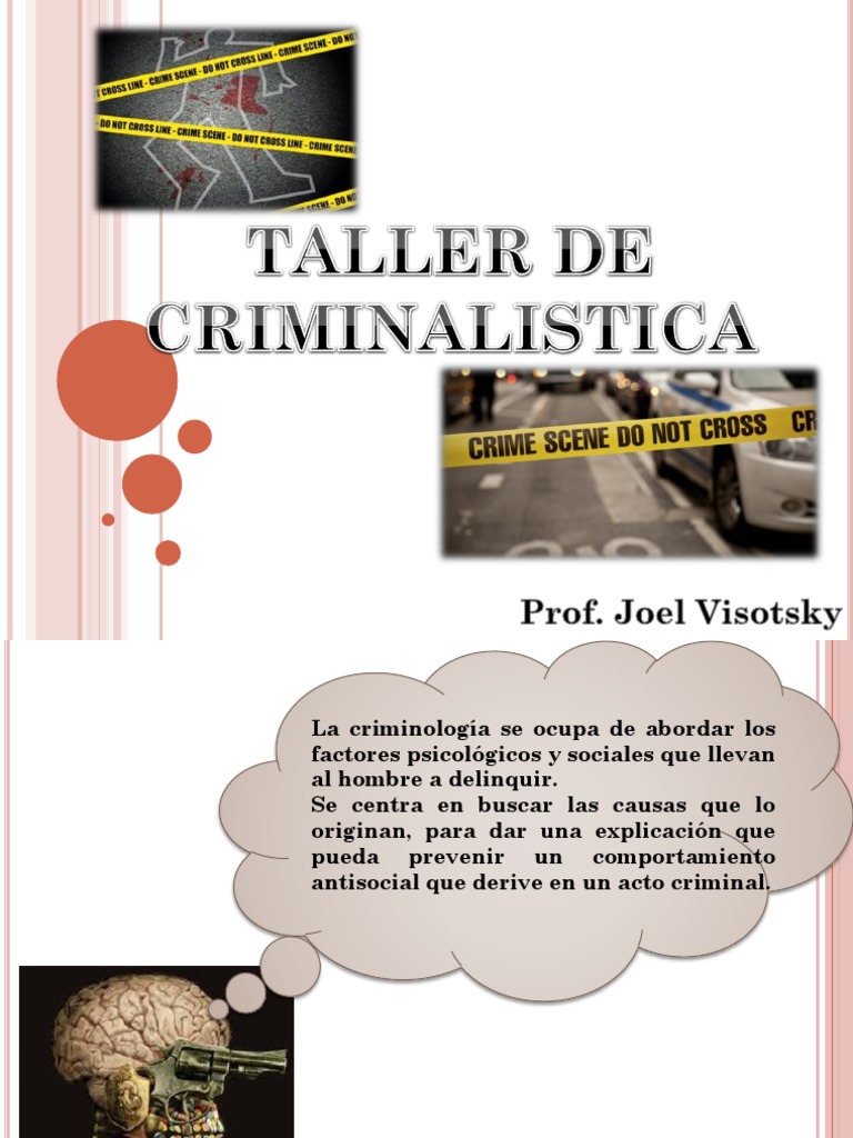 1º CLASE criminalistica para PDF | PDF