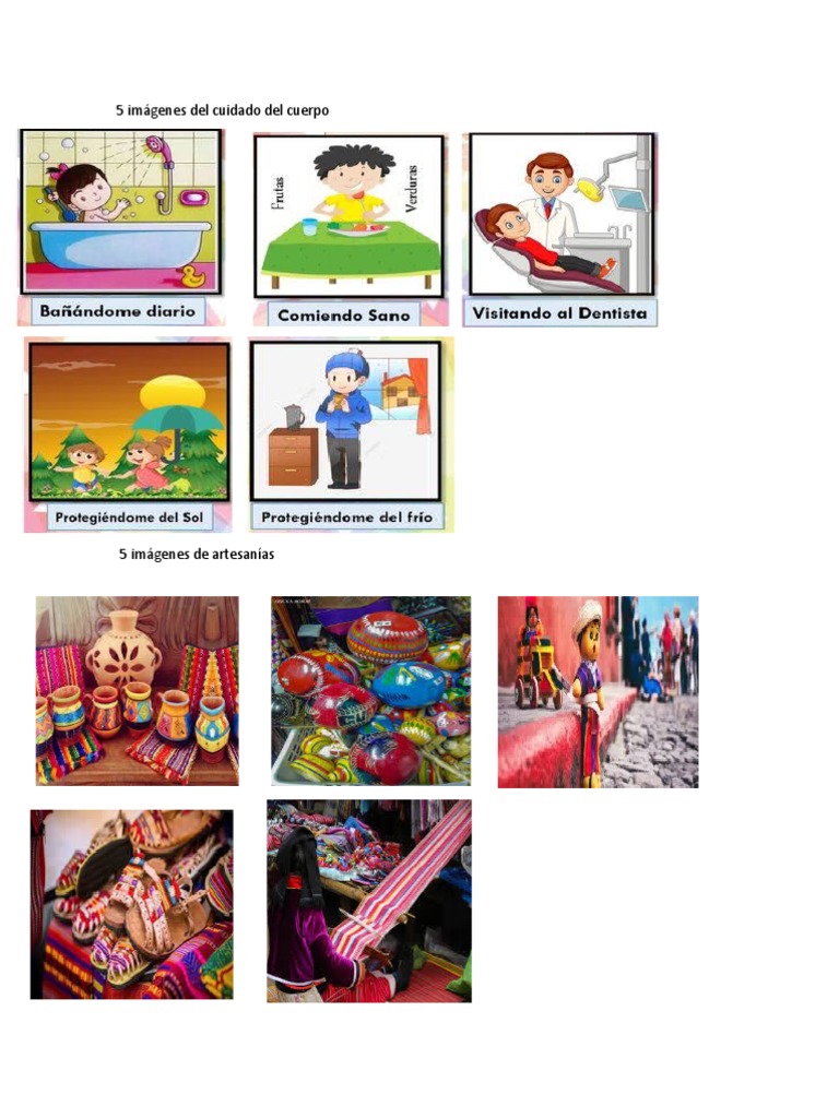 5 Imágenes Del Cuidado Del Cuerpo | PDF