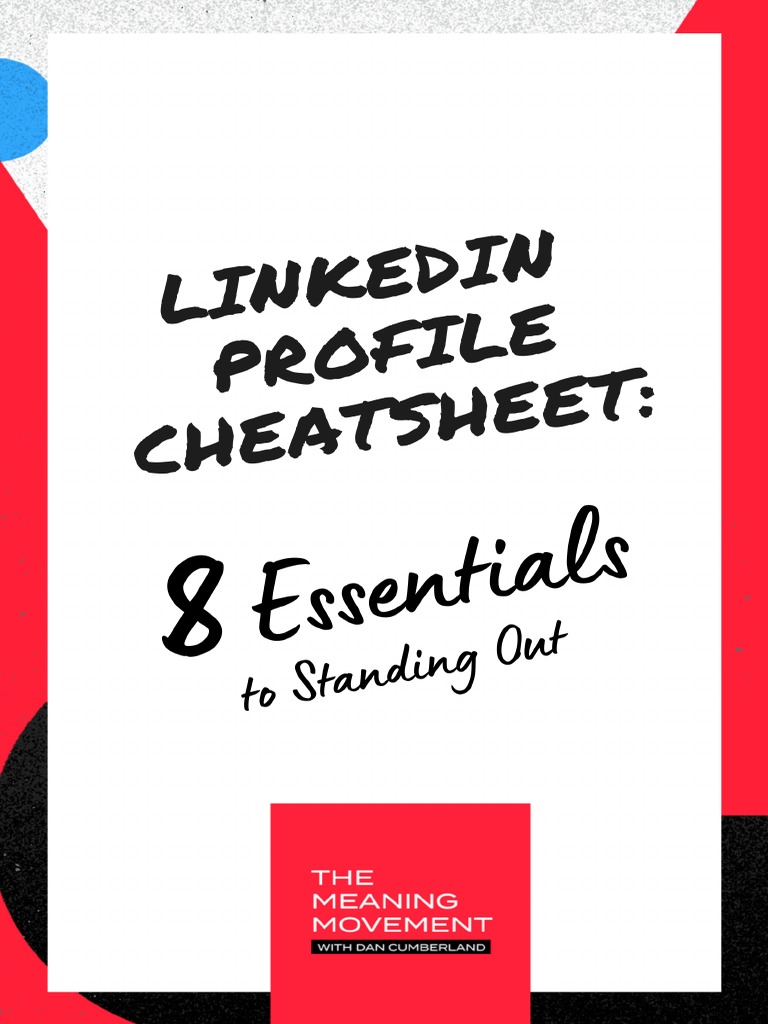 LinkedIn Profile Cheat Sheet | PDF