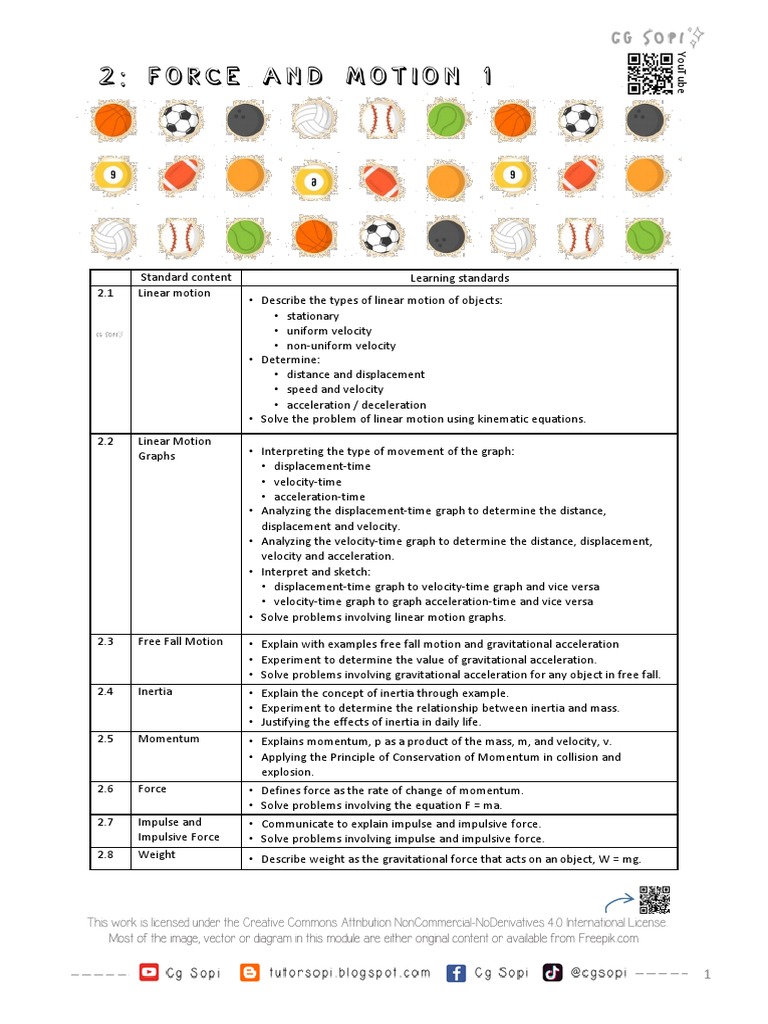 4.2 Force and Motion 1 | PDF