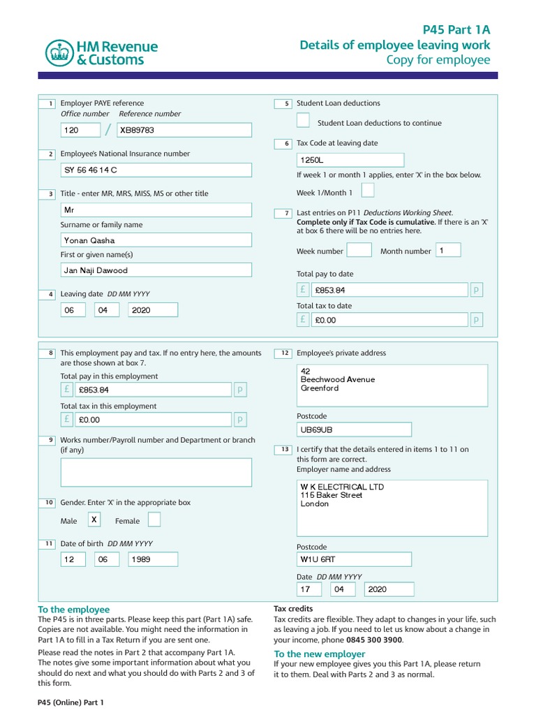 P45 - Jan Naji Dawood Yonan Qasha | PDF
