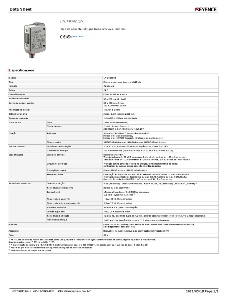 LR-ZB250CP Datasheet | PDF
