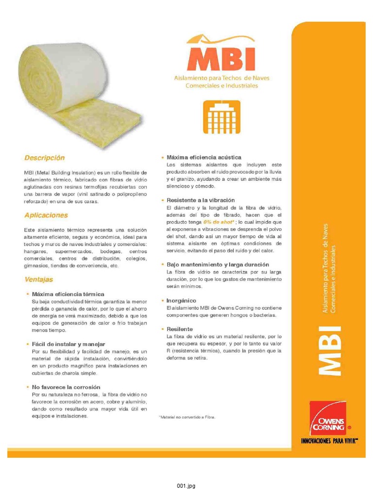 Colchoneta - Fibra de Vidrio - Mbi | PDF