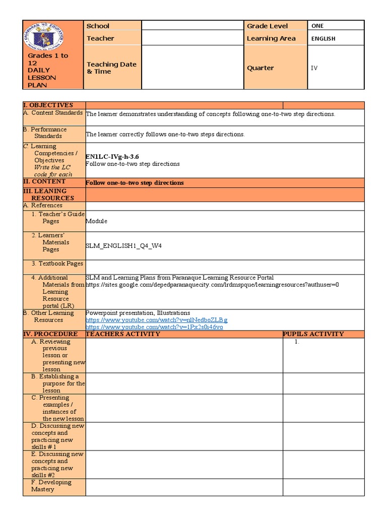 DLP Format English | PDF | Learning | Cognitive Psychology