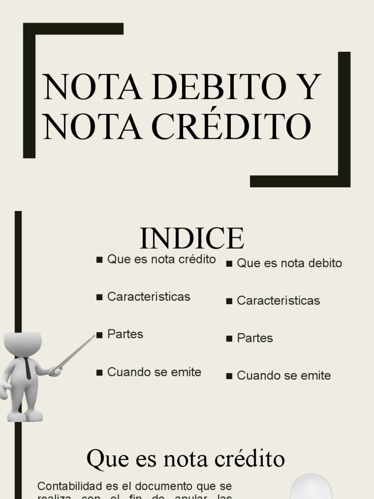 Nota Debito y Nota Crédito | PDF
