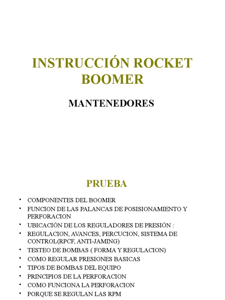 Regulaciones y Datos Boomer | PDF | Bomba | Presión
