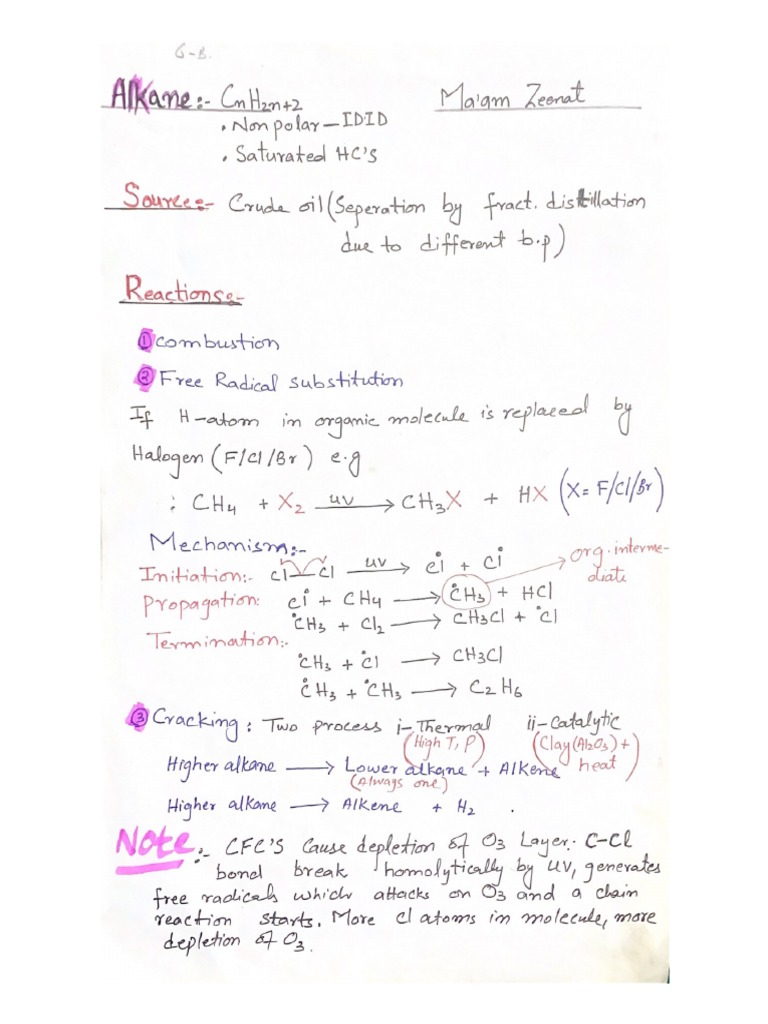 Organic Chemistry Short Notes | PDF