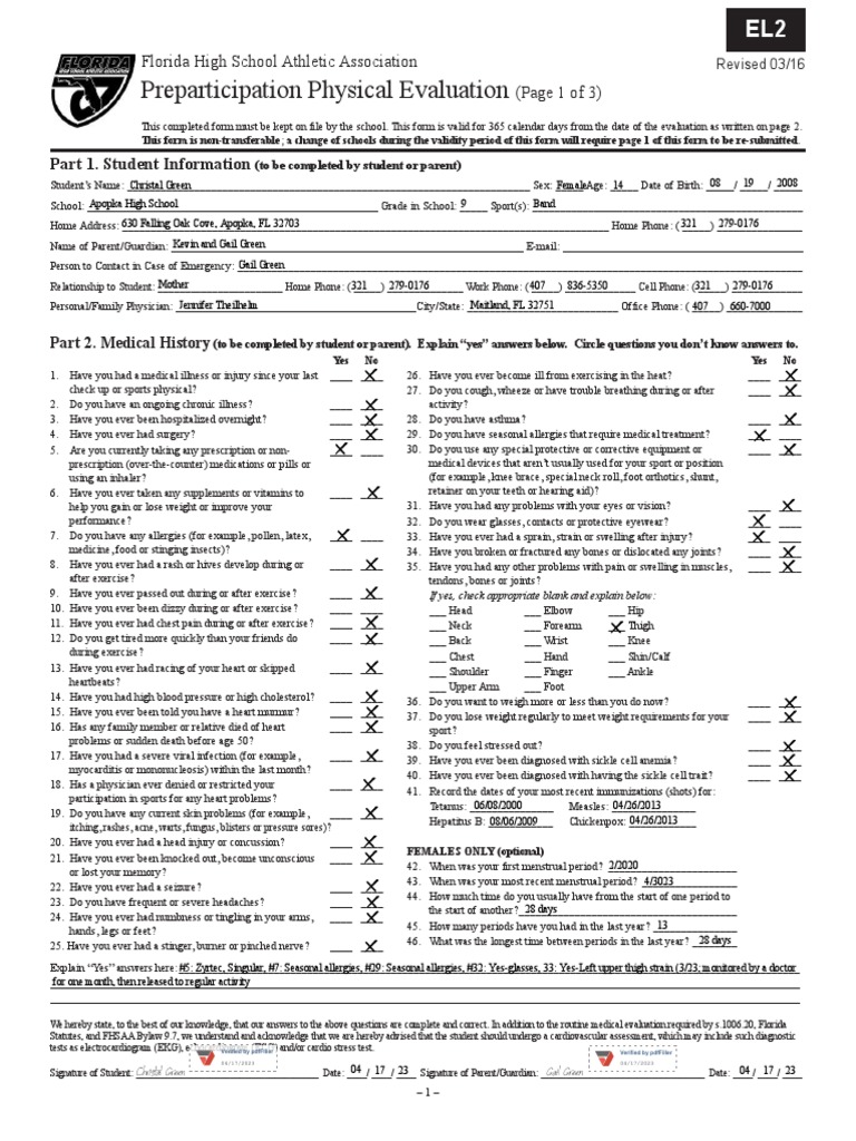 El2 Form Pdffiller | PDF