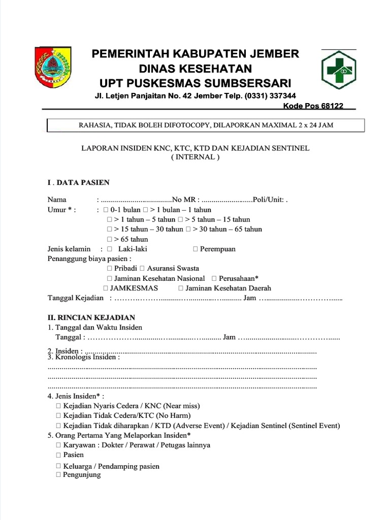 PDF Laporan KTC KNC KTD DL | PDF
