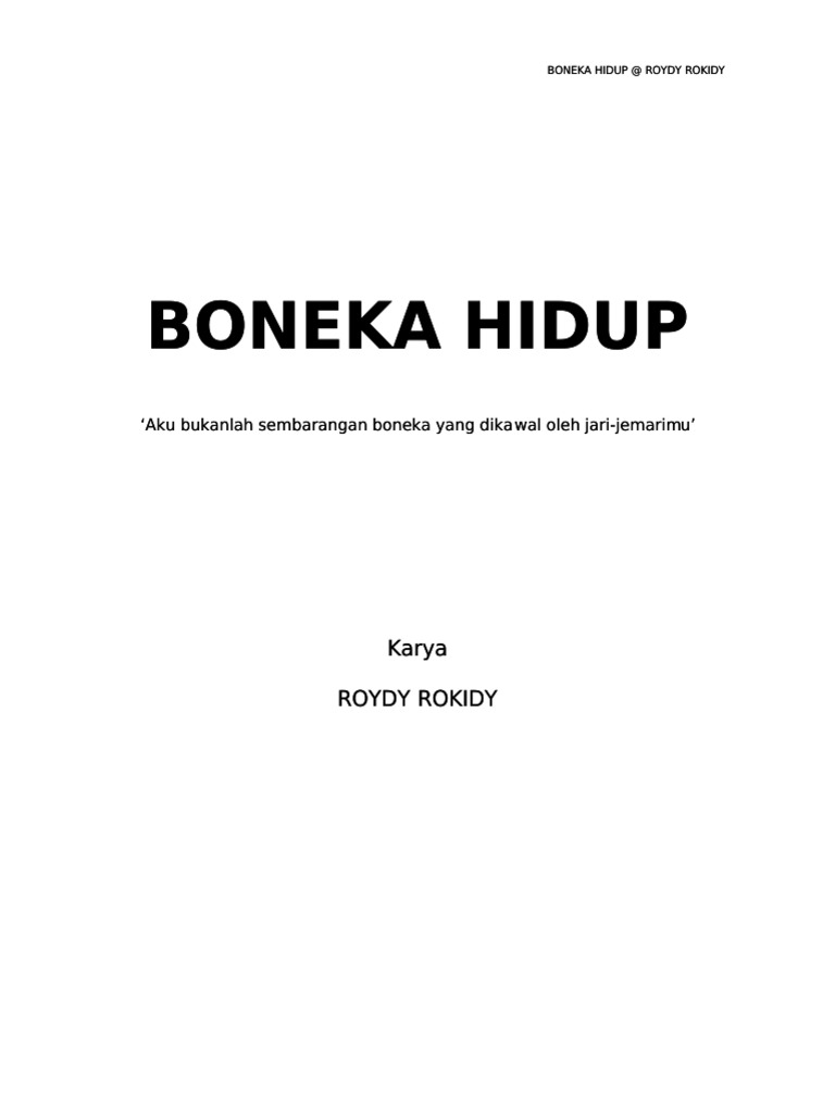 Boneka Hidup | PDF