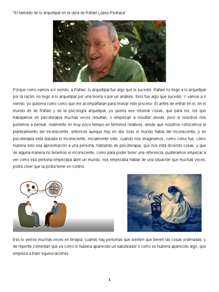 Arquetipos en la obra de López-Pedraza | PDF