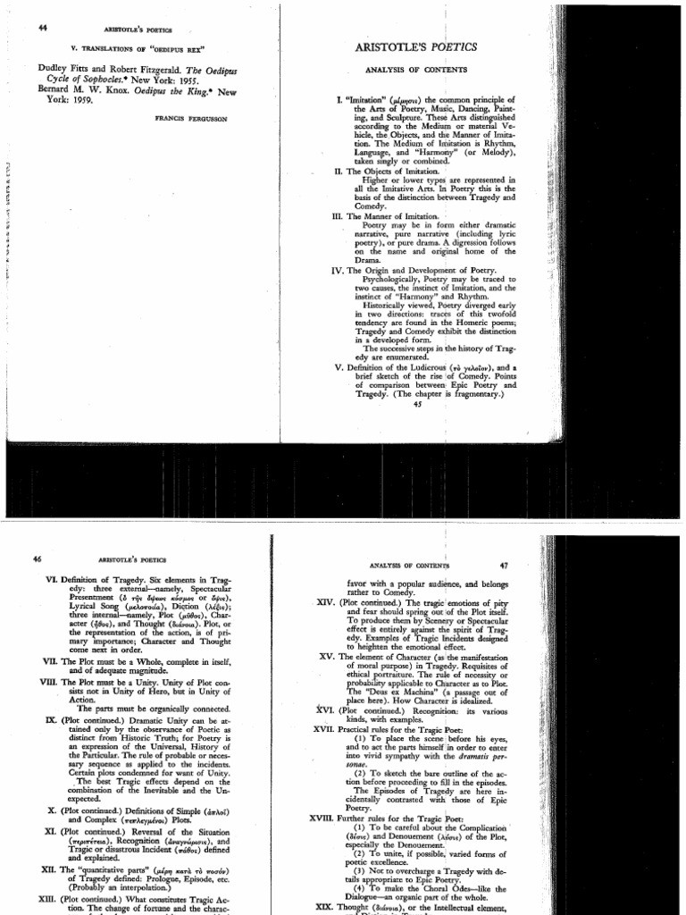 Aristotle Poetics | PDF
