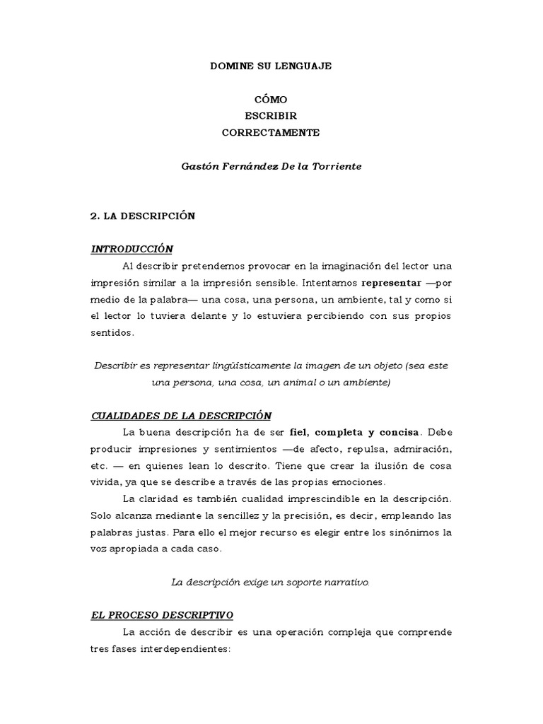 Como Escribir Correctamente | PDF