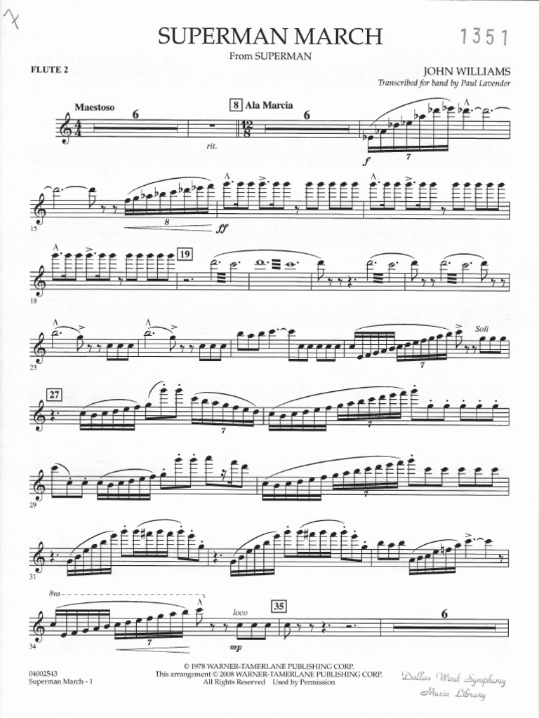 Superman March-Flute 2 | PDF