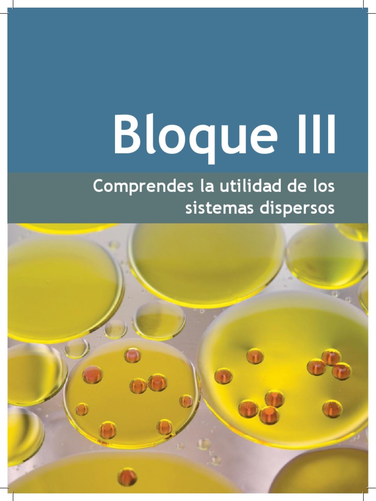 Sistemas Dispersos. | PDF | Concentración | Coloide