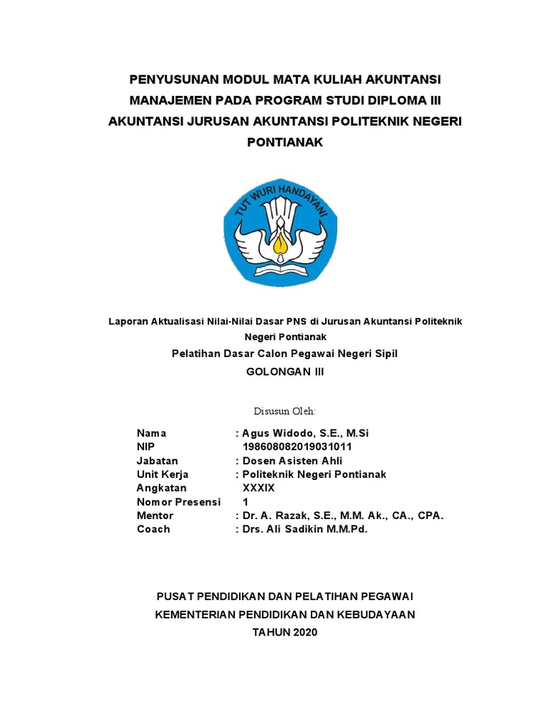 Aktualisasi MODUL AKMEN CONTOH | PDF