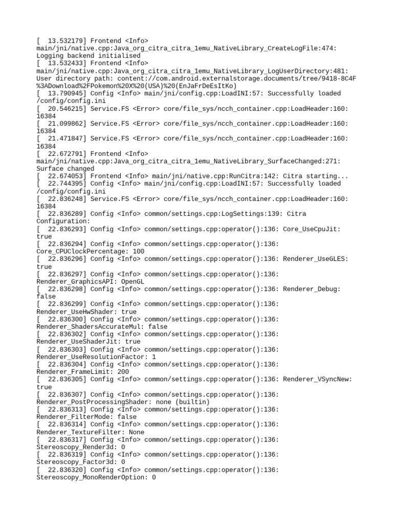 Citra Log - Txt.old | PDF