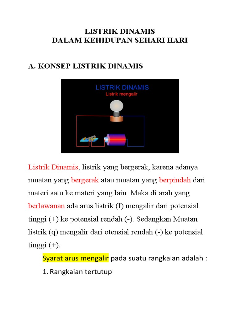 Modul Listrik Dinamis | PDF