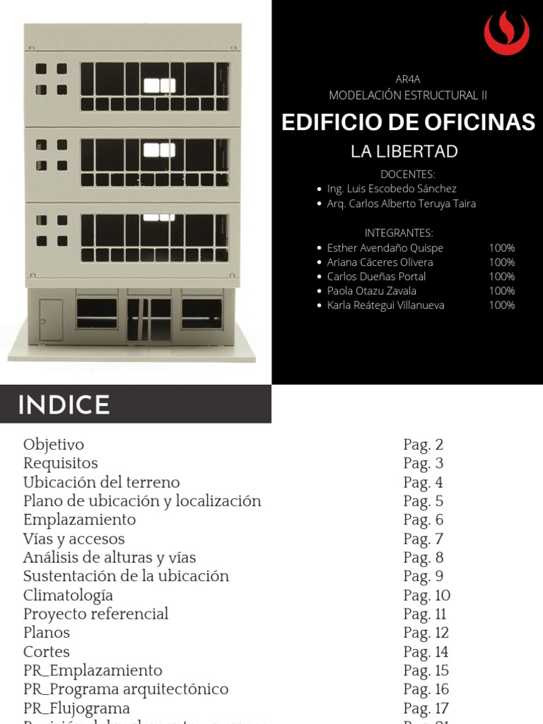 Grupo 1 - Edificio de Oficinas La Libertad | PDF
