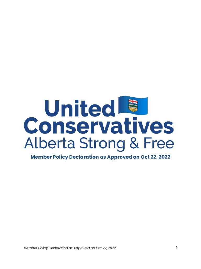 Member Policy Declaration Approved October 2022 | PDF