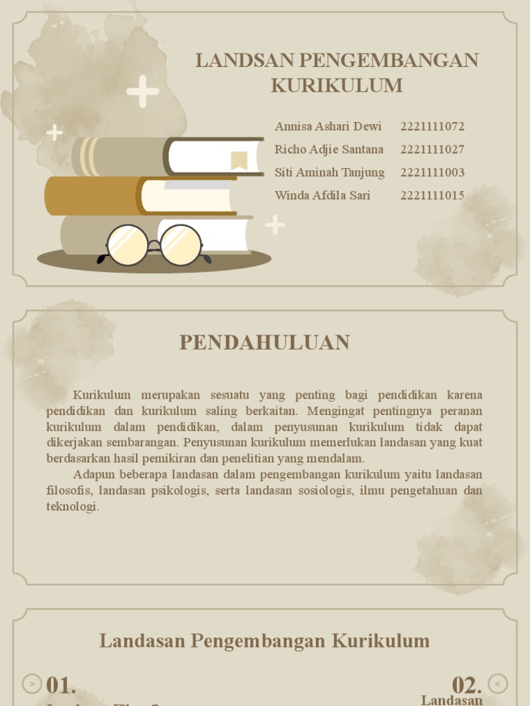 Landasan Pengembangan Kurikulum | PDF