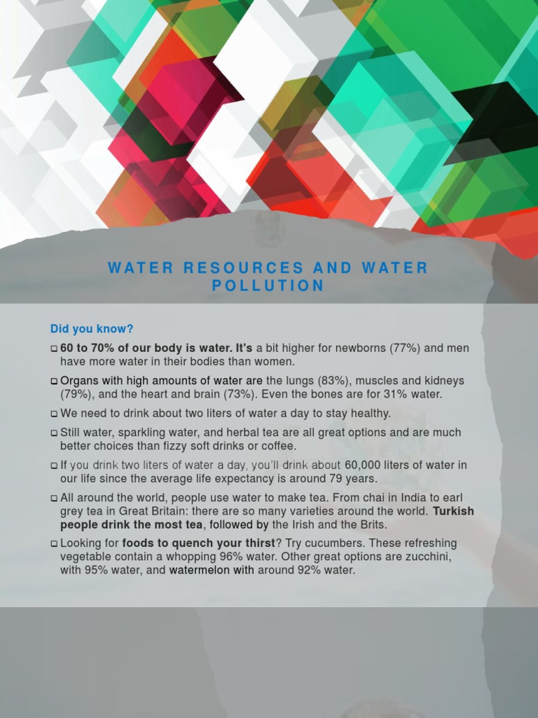 GEE 2 Lesson 1 Water Resources & Water Pollution | PDF | Water | Water ...