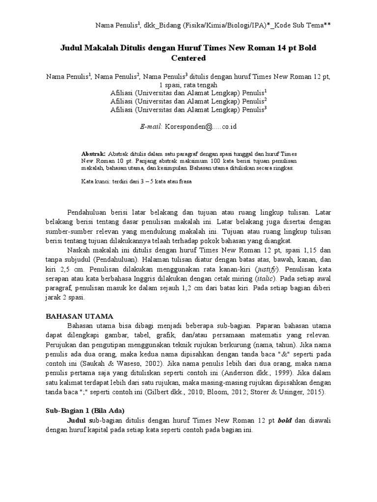 Cara Penulisan Makalah Yang Baik | PDF | Seni & Disiplin Bahasa | Kajian Bahasa Asing