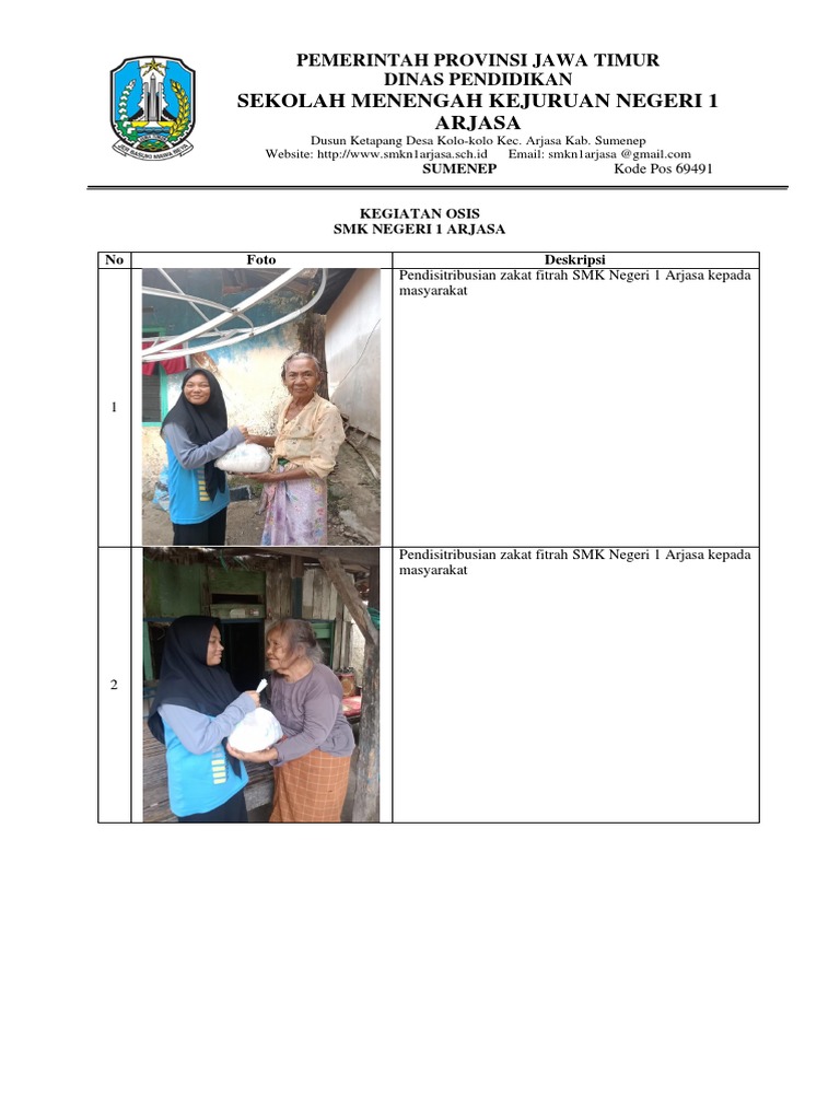 Laporan Kegiatan Osis | PDF