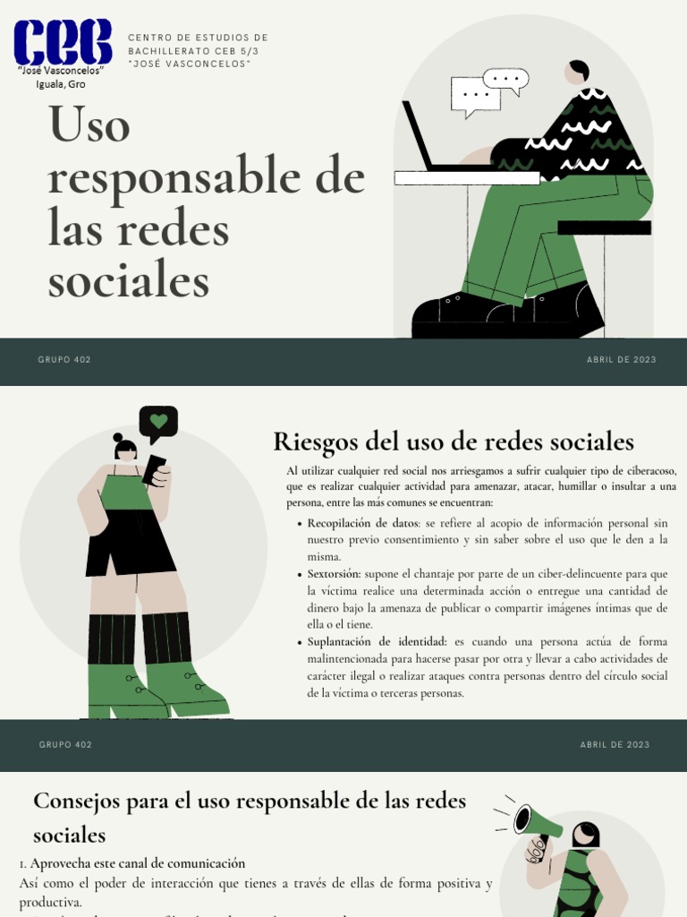 Uso Correcto de Las Redes Sociales | Descargar gratis PDF | Servicio de redes sociales | Acoso ...