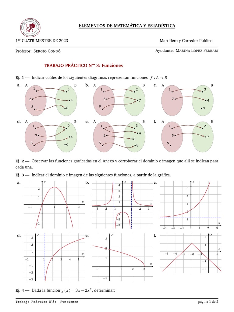 T.P. N°3 - Funciones | PDF