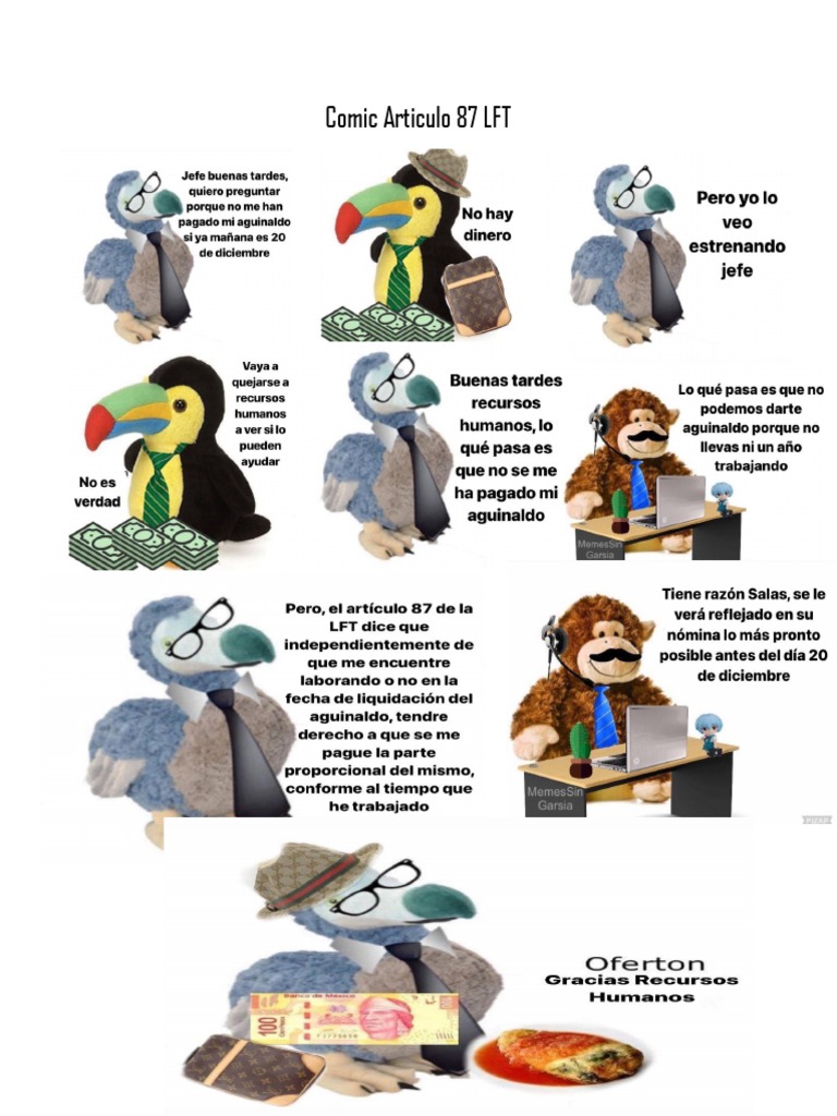Comic Articulo 87 LFT | PDF
