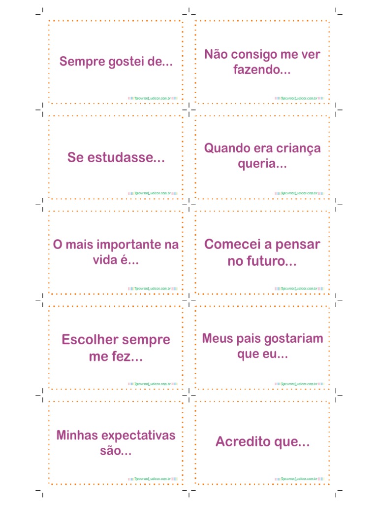 Baralho - Complete A Frase | PDF