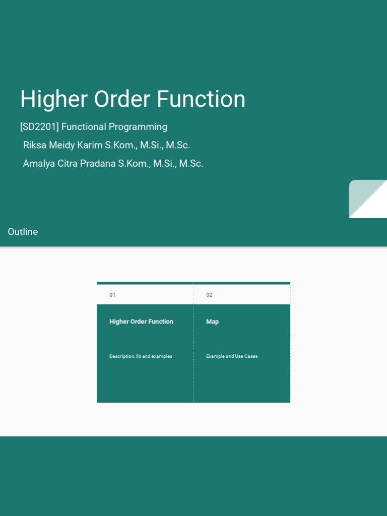 SD2201-ch7-Higher Order Functions | PDF