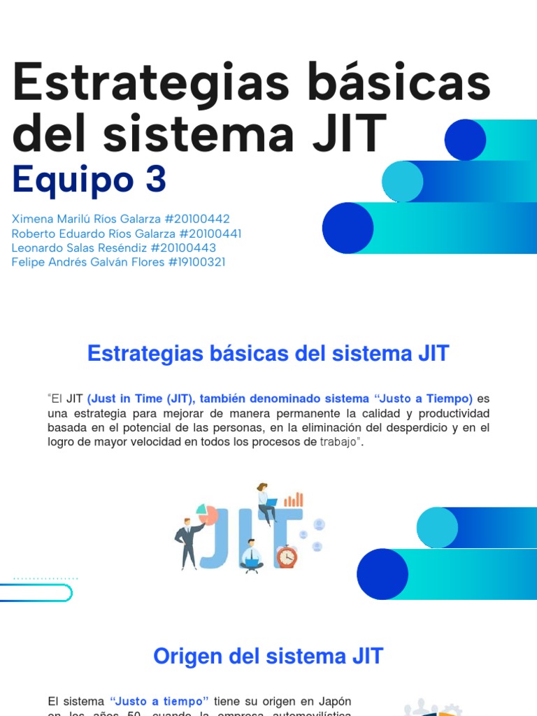 Estrategias Básicas Del Sistema JIT | PDF | Inventario | Negocios ...