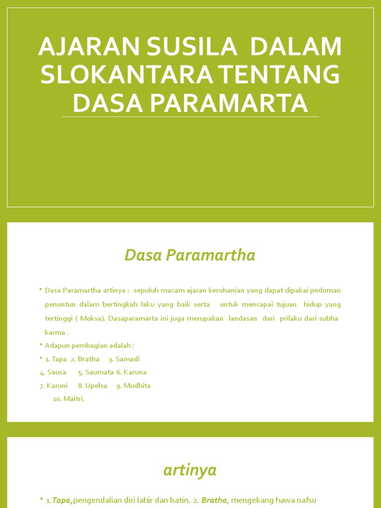 Ajaran Susila dalam Slokantara | PDF | Gaya Hidup
