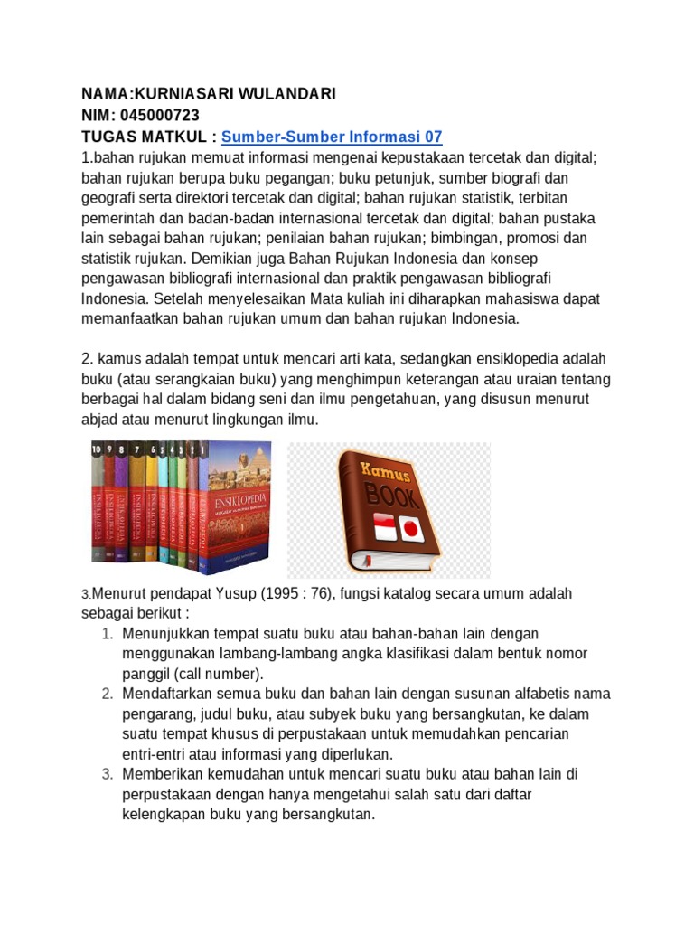 Sumber-Sumber Informasi | PDF