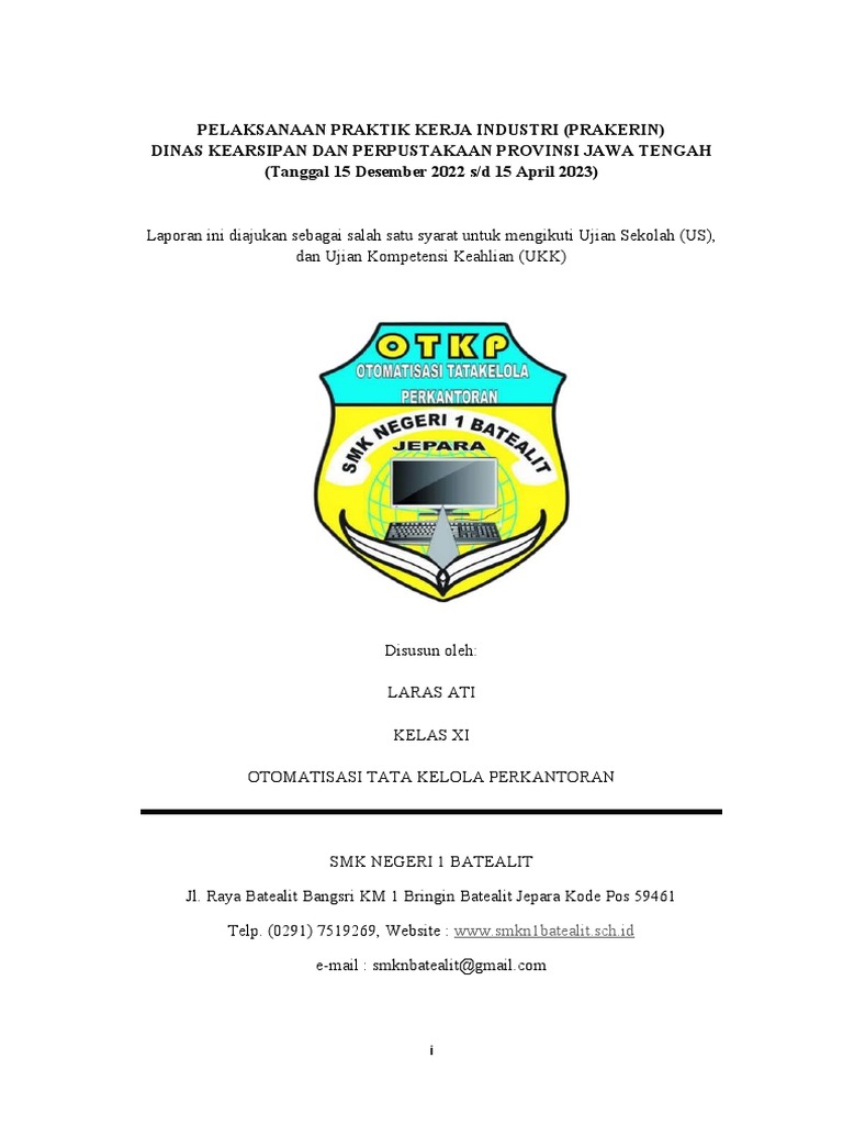 LAPORAN LARASATI_REVISI! | PDF