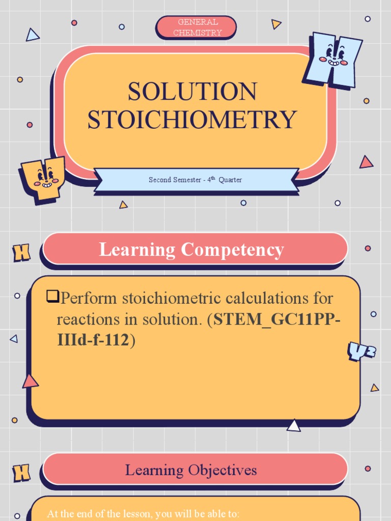 Stoichiometry Solution Gen Chem 2 2 | PDF | Stoichiometry | Mole (Unit)