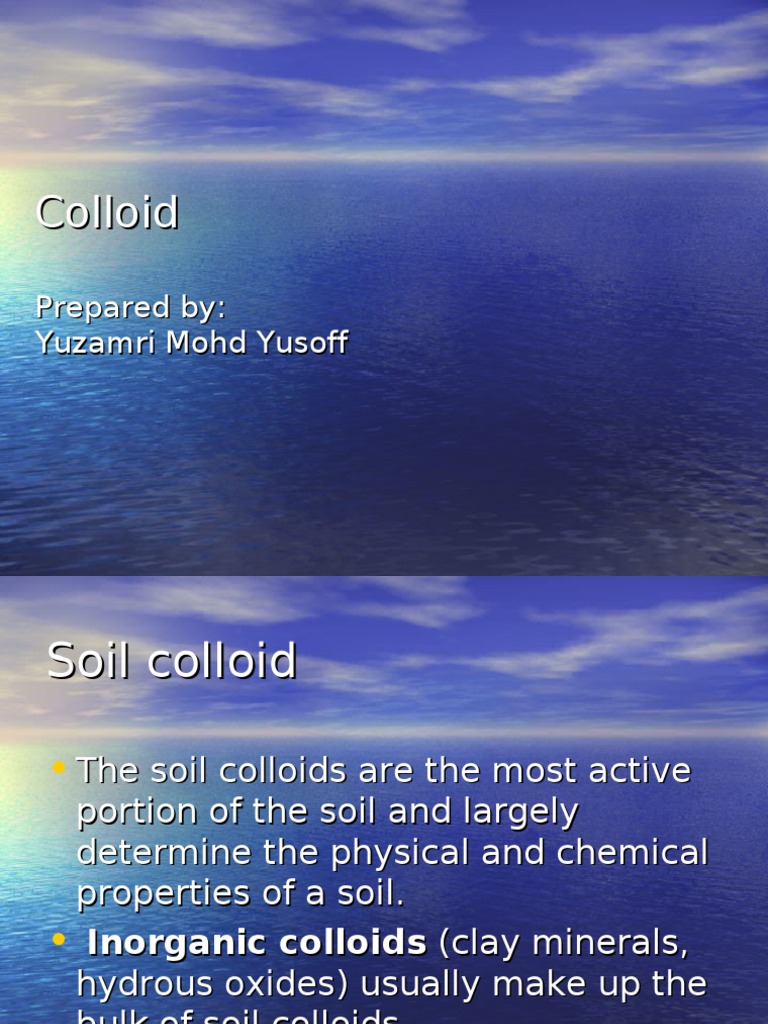 Soil Colloid | Ion | Soil