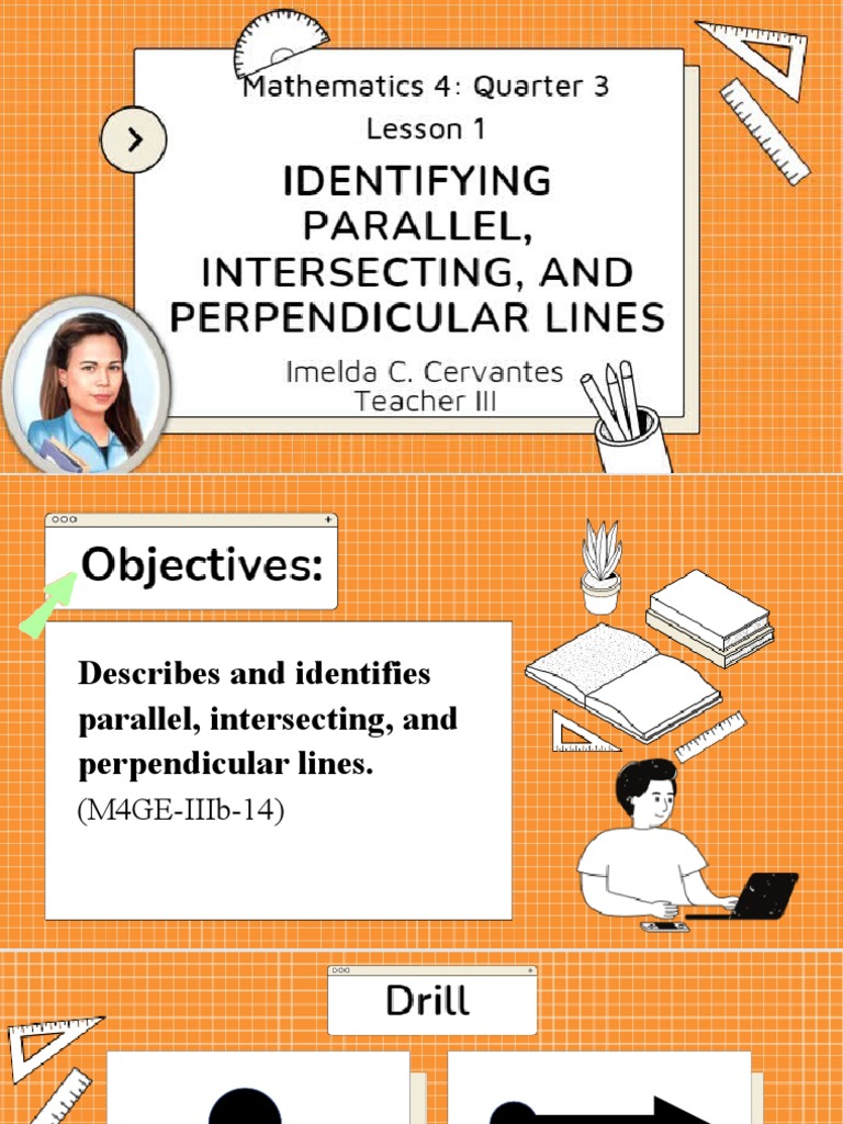Math 4 - Quarter 3 - Lesson 1 - Kinds of Lines | PDF