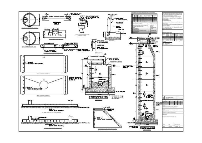 Manhole Drawings A4 | PDF | Precast Concrete | Concrete